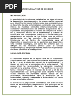 Test de Schober | PDF