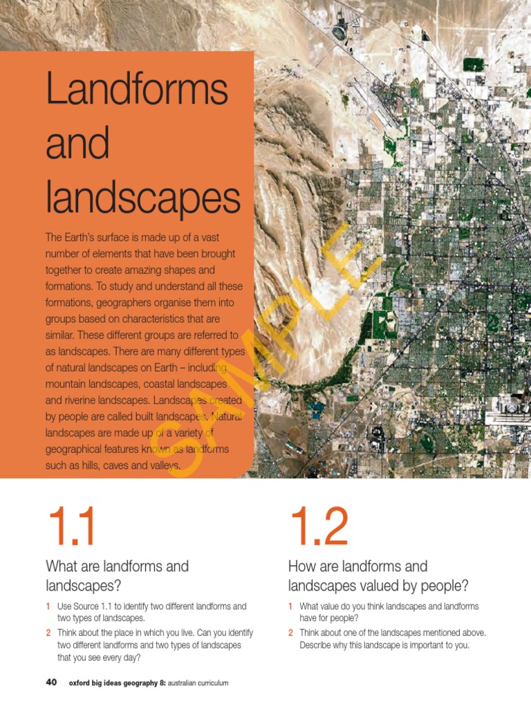 Oxford Big Ideas Geography 8 Ch1 Landforms and Landscapes | PDF ...