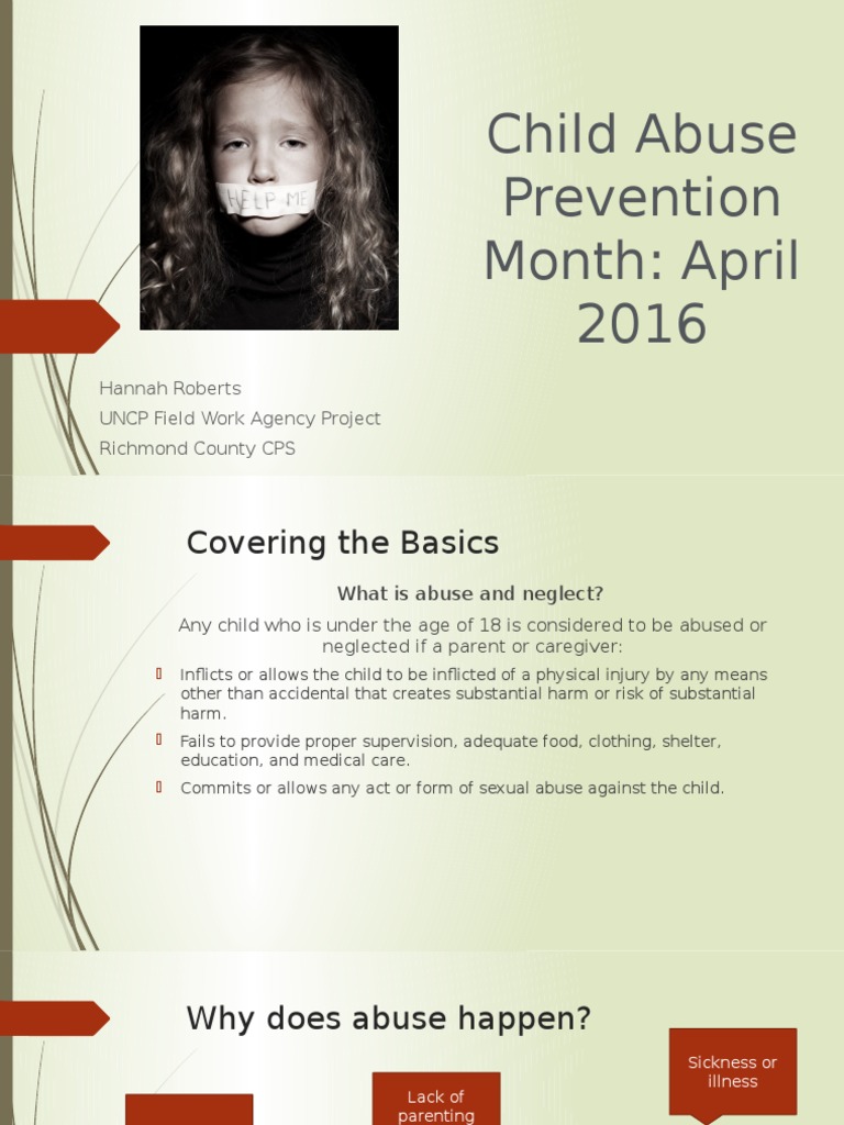 Agency Project | PDF | Child Neglect | Child Abuse