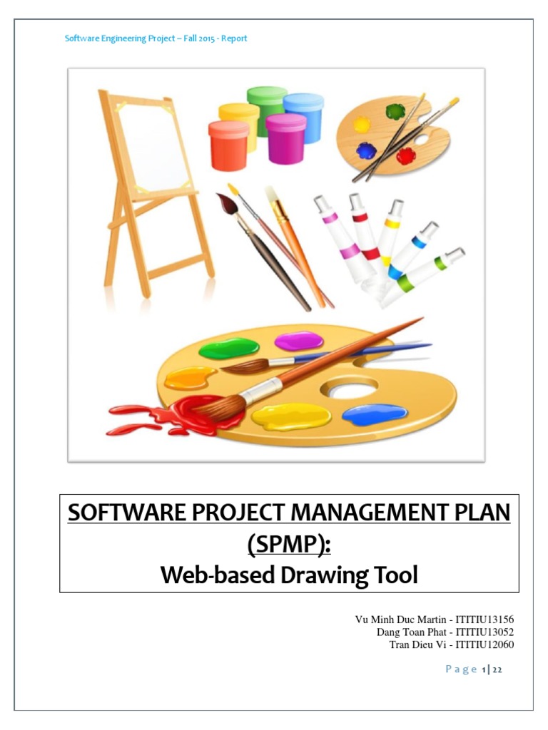 Software Project Management Plan (SPMP) : Web-Based Drawing Tool | PDF | Application Software ...