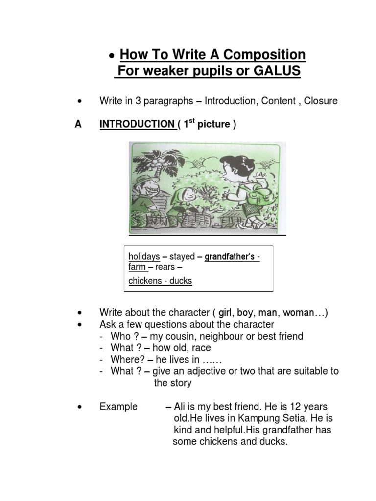 How To Write A Composition