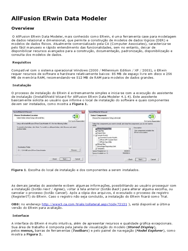AllFusion ERwin Data Modeler | PDF | Dados | Linguagem de script