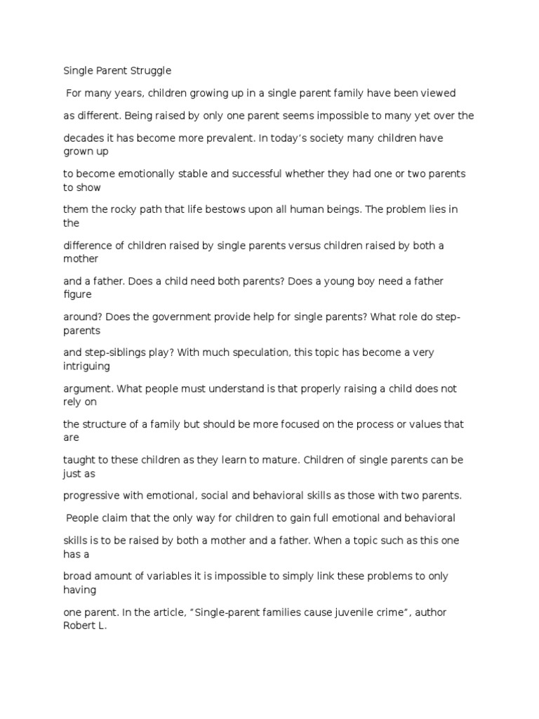 Single Parent Struggle | Single Parent | School Choice