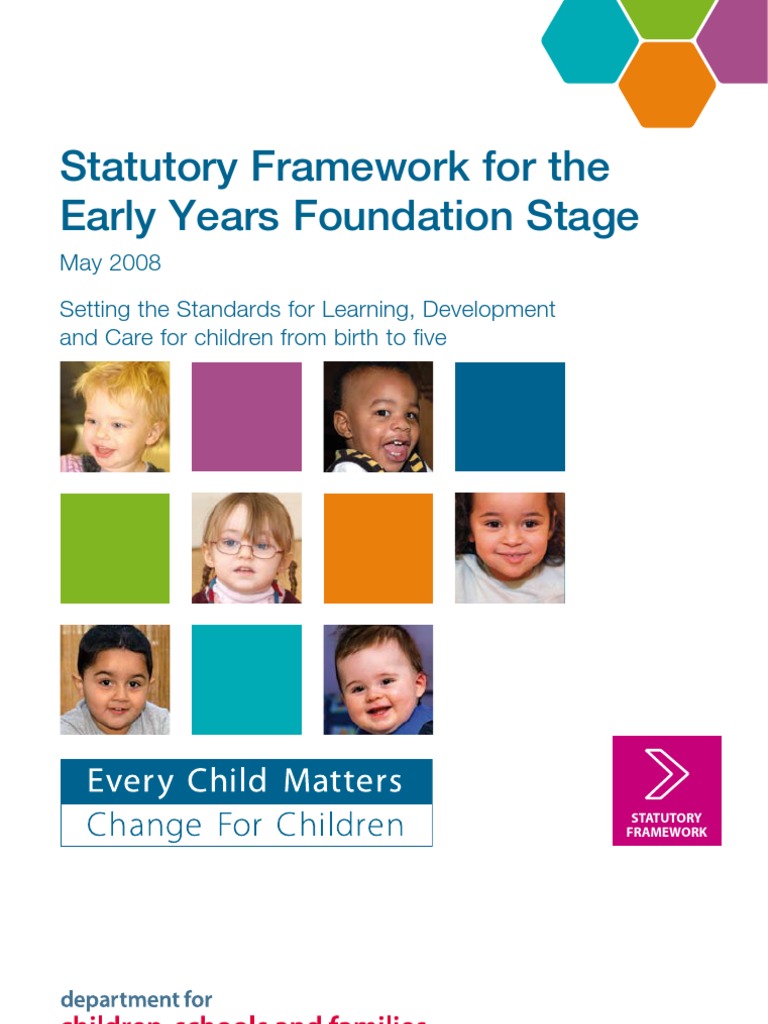 EYFS Statutory Framework May 2008 | PDF | Child Care | Relationships