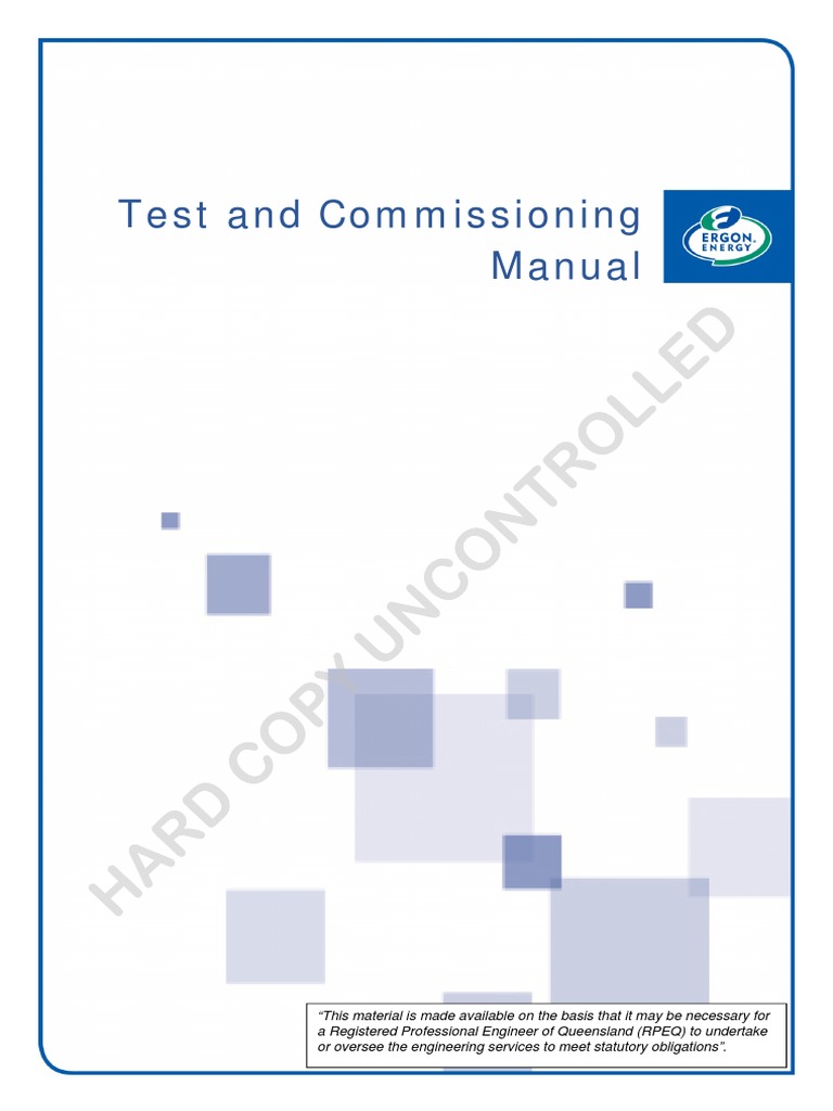 Testing and Commissioning Manual PDF | PDF | Verification And ...