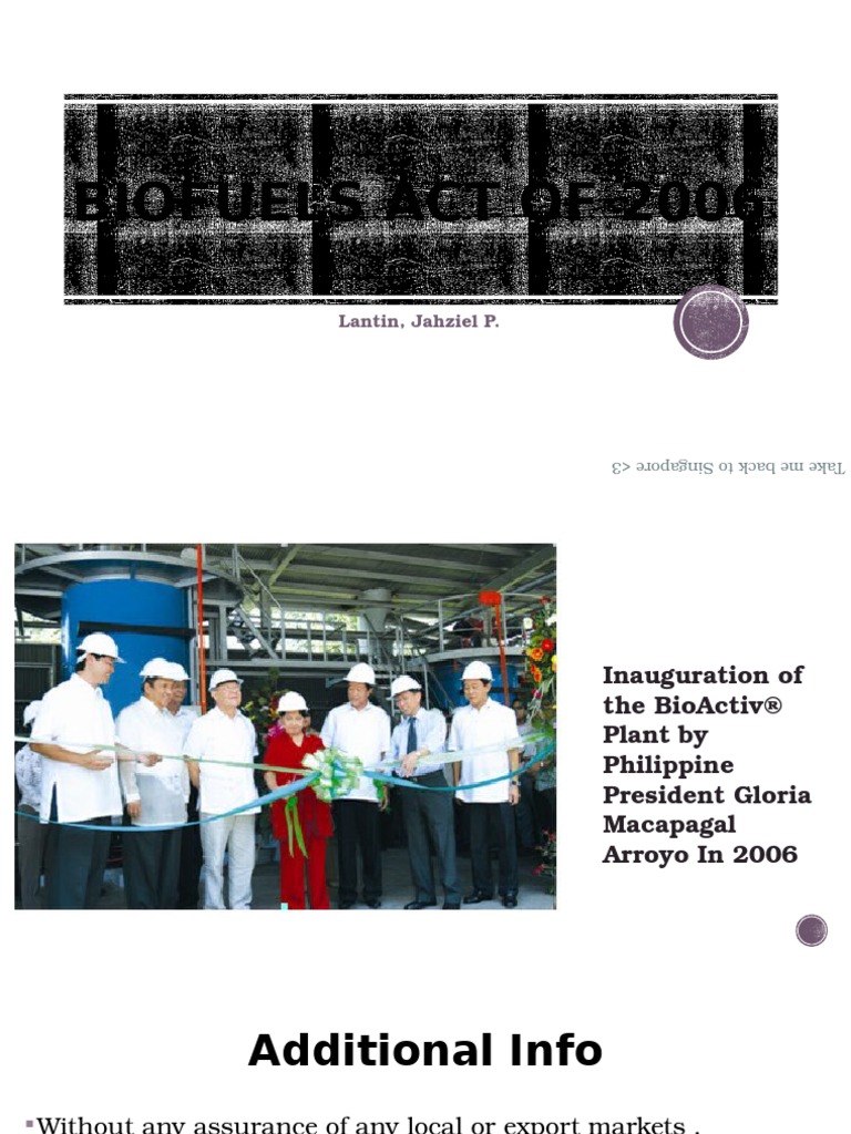 Biofuels-Act Lantin Ea1 | PDF | Biofuel | Biodiesel