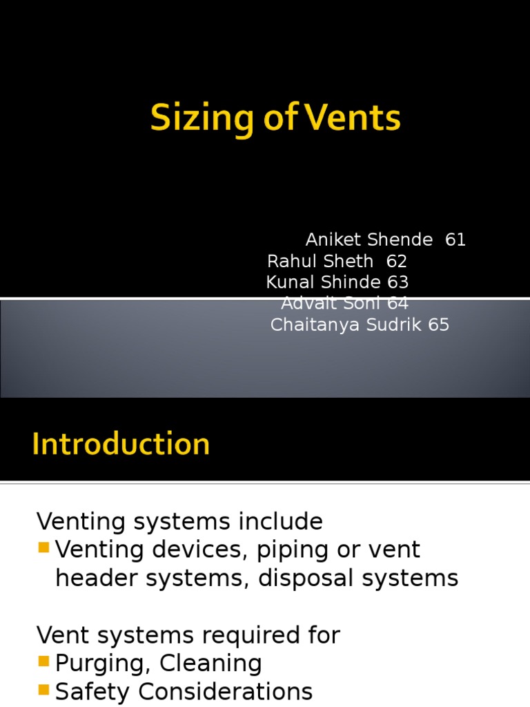 Vent Sizing (61-65) | PDF | Explosion | Volume