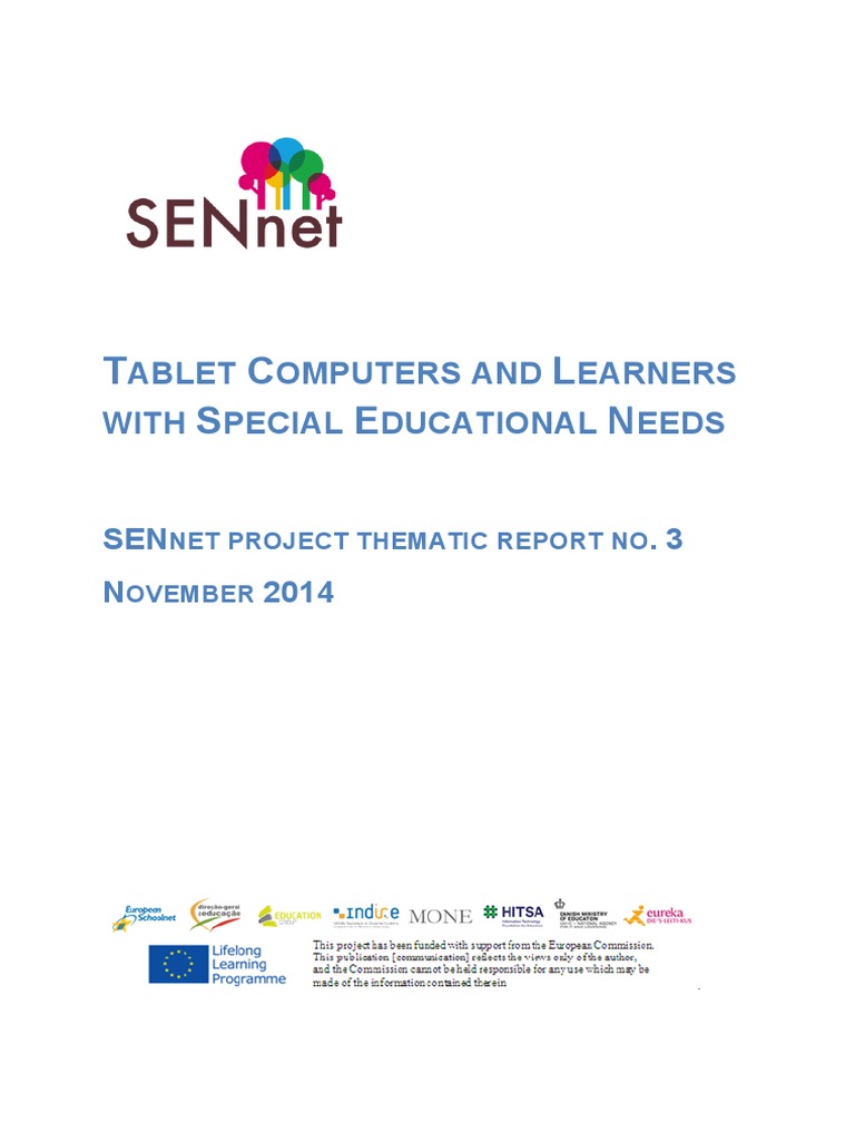 Sennet Tablets For Learners With Special Needs | PDF | Tablet Computer ...