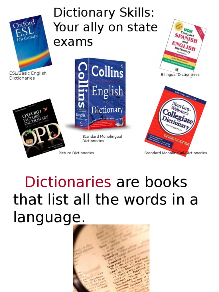 How To Use A Dictionary Powerpoint | PDF | Sentence (Linguistics ...