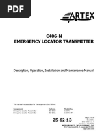 ARTEX ELT C406-N, C406-N HM Description, Operation, Installation and ...