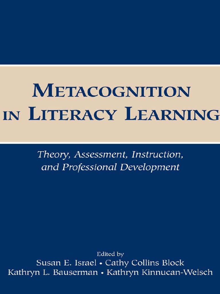 Metacognition in Literary Learning | PDF | Metacognition | Reading Comprehension