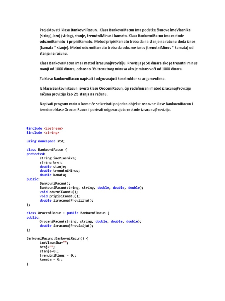 Bankovni Racun | PDF
