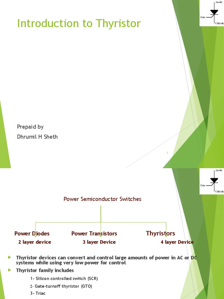 SCR | PDF | Series And Parallel Circuits | Electrical Components