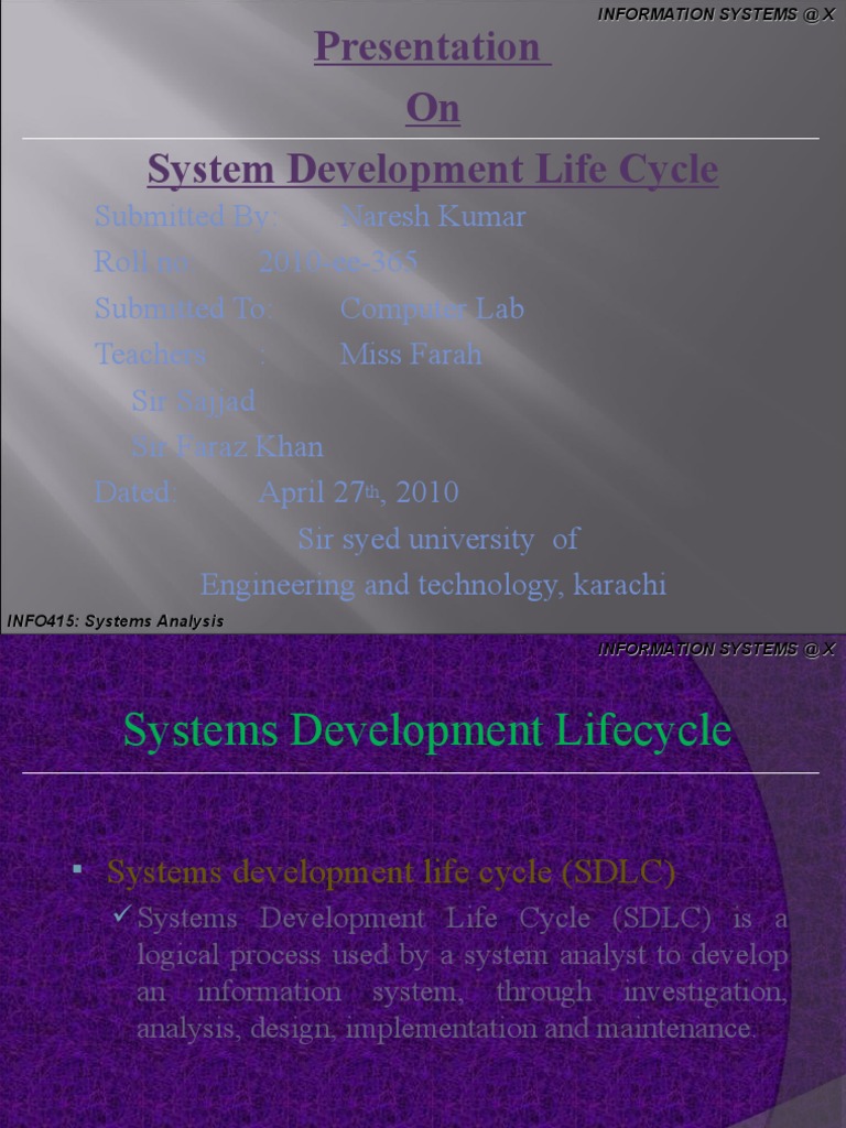 System Development Life Cycle | PDF | Life Cycle Assessment ...
