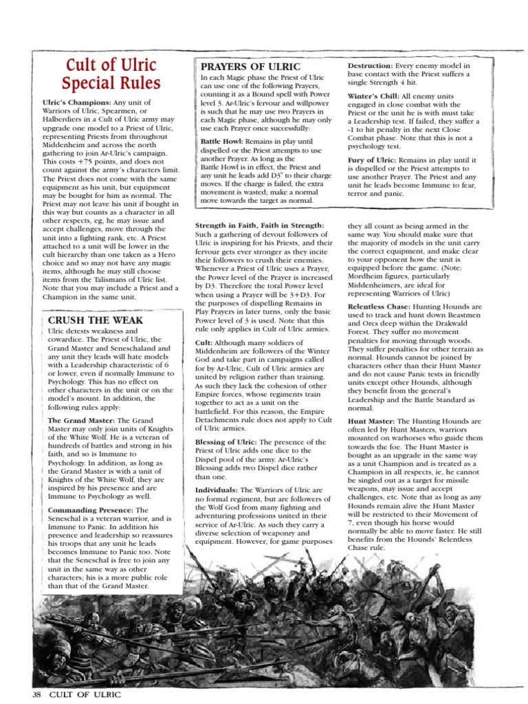 Cult of Ulric | PDF | Knight | Sword