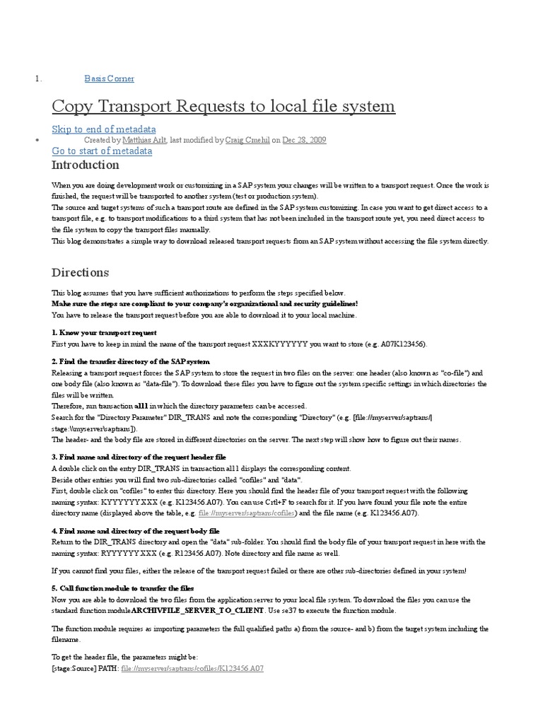 How To Export Files & Cofiles and Import Them To Another System | PDF | File System | Computer File