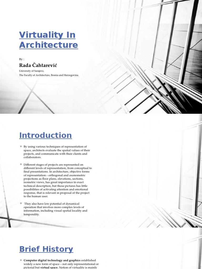 Virtuality in Architecture | PDF | Virtual Reality | Perception