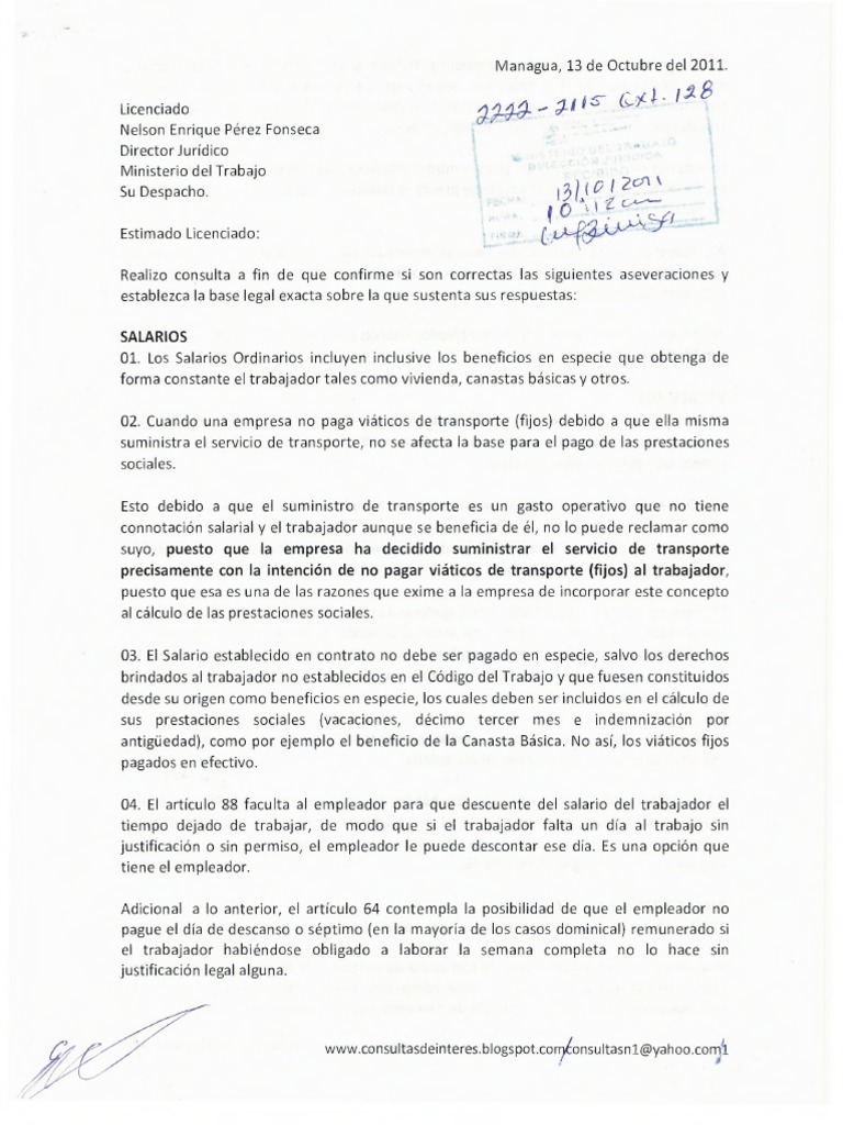 Consulta 09 MITRAB - Salarios, Vacaciones, Feriados y Asuetos (Color) PDF | PDF | Salario ...