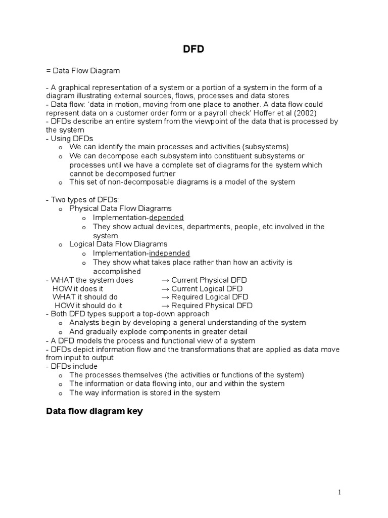 Data Flow Diagram Key | PDF | Computing | Information Science