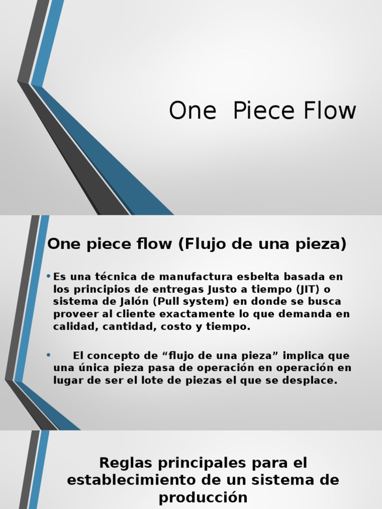 One Piece Flow | PDF | Industrias | Producción y fabricación