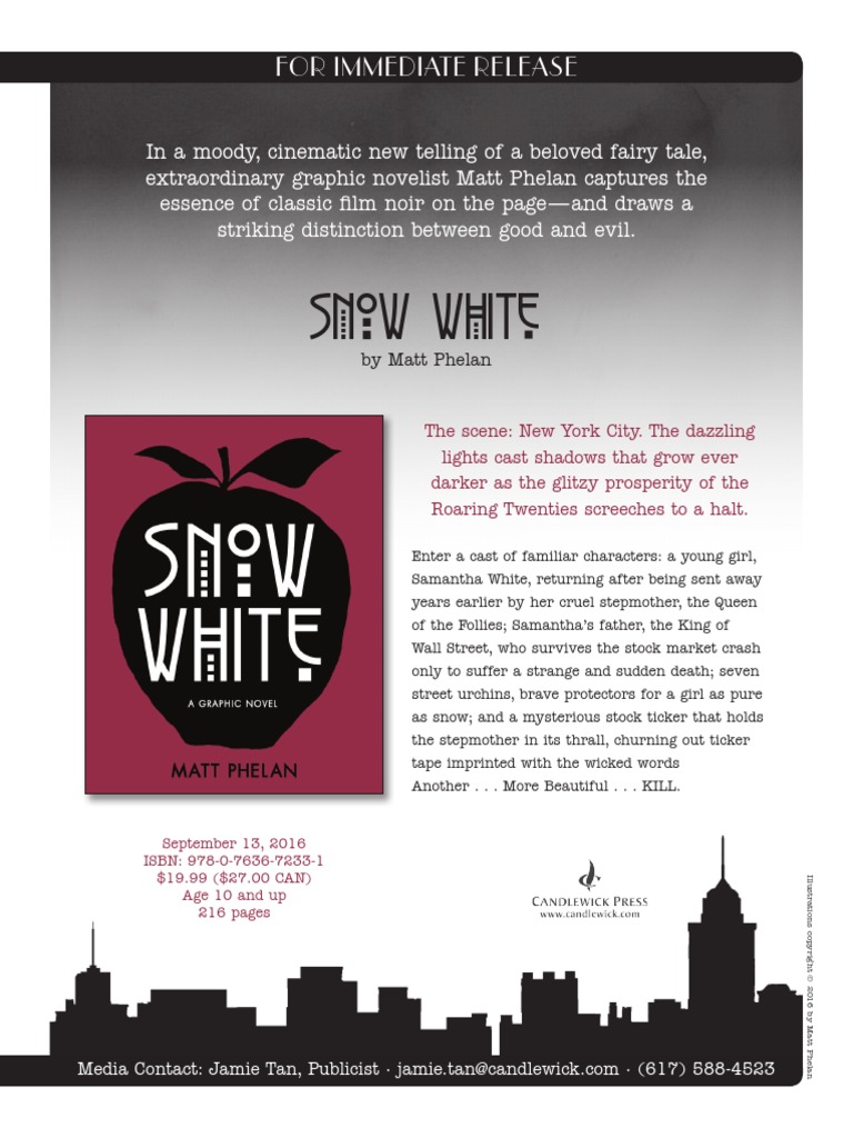 Snow White by Matt Phelan Q&A | PDF | Snow White | Fairy Tales