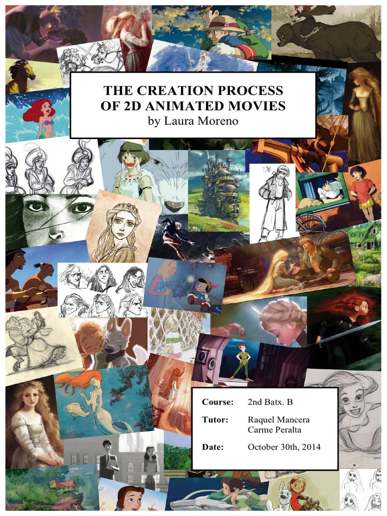The Creation Process of 2D Animated Movies | PDF | Computer Animation ...