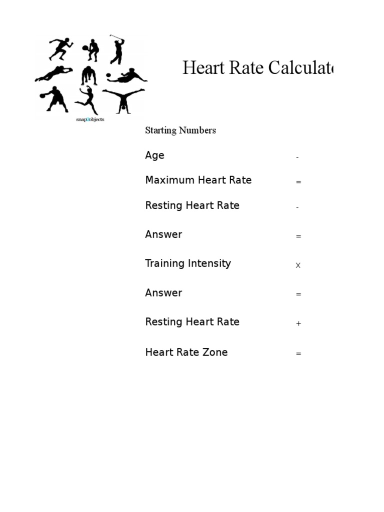 Heart Rate Zone Calculator | PDF