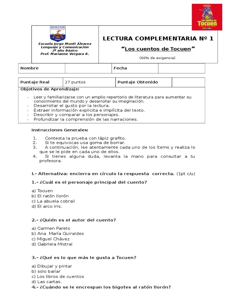 Control de Lectura 1 | Lectura (proceso)