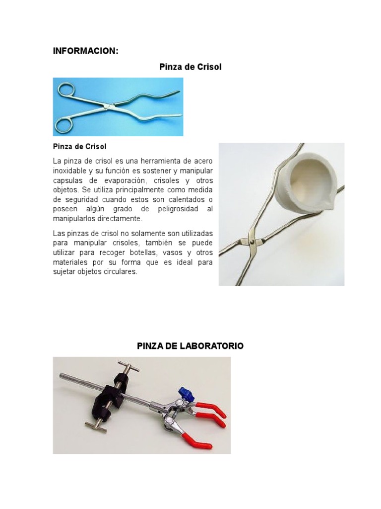 Final Pinzas de Laboratorio de Quimica | Herramientas | Laboratorios