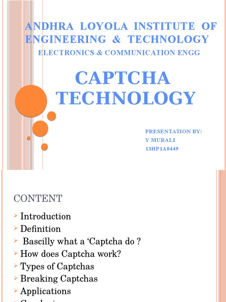 Captcha Technology | PDF | Cyberspace | Areas Of Computer Science