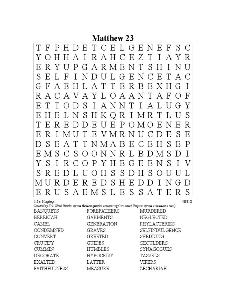 Bible Puzzles | PDF | Shadrach, Meshach, And Abednego | Religious Texts