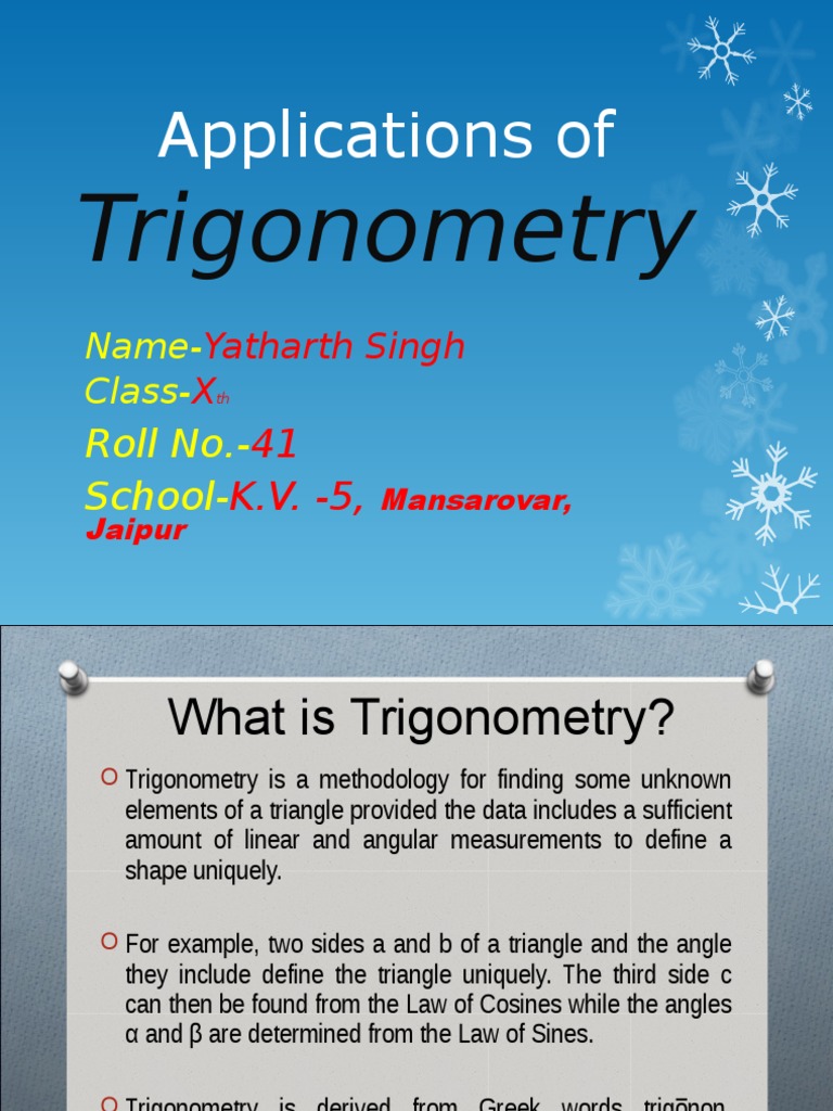 On Trigonometry Class 10 | PDF | Trigonometric Functions | Trigonometry