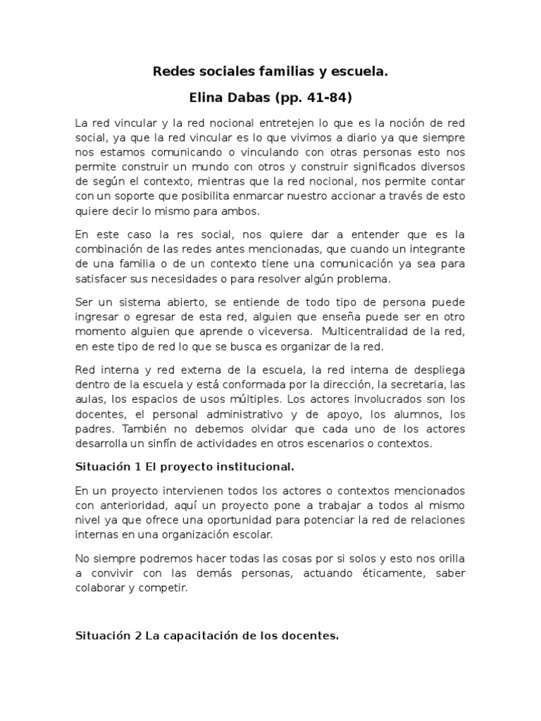 Redes Sociales en Familias y Educación | PDF | Aprendizaje | Conocimiento