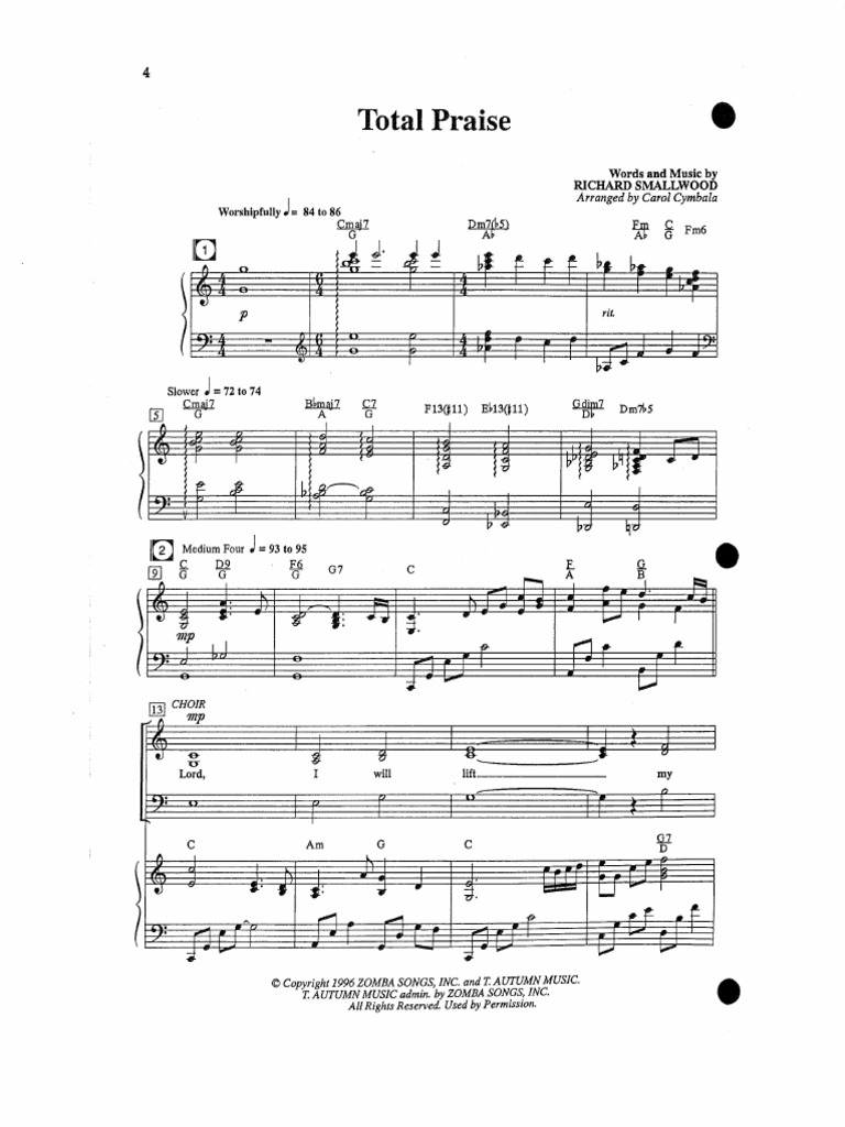 Total Praise - SATB | PDF