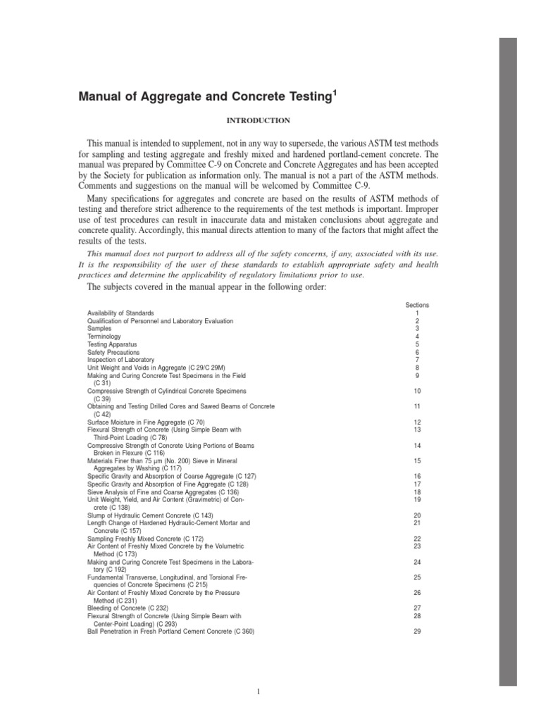 Aggregate and Concrete Testing | PDF | Weighing Scale | Construction ...