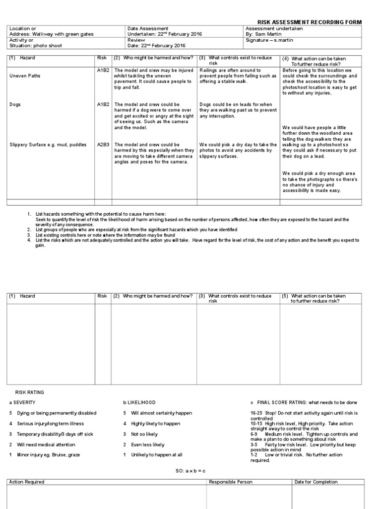 Risk Assessment Pavement | Risk | Safety