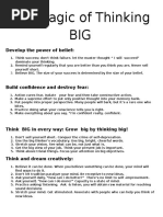 The Magic of Thinking Big | PDF