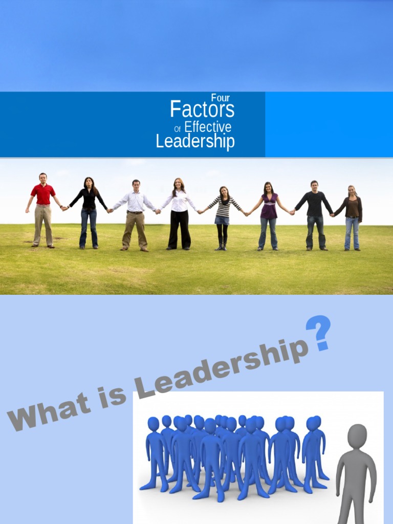 Four Key Factors of Leadership | PDF | Self-Improvement | Lifestyle