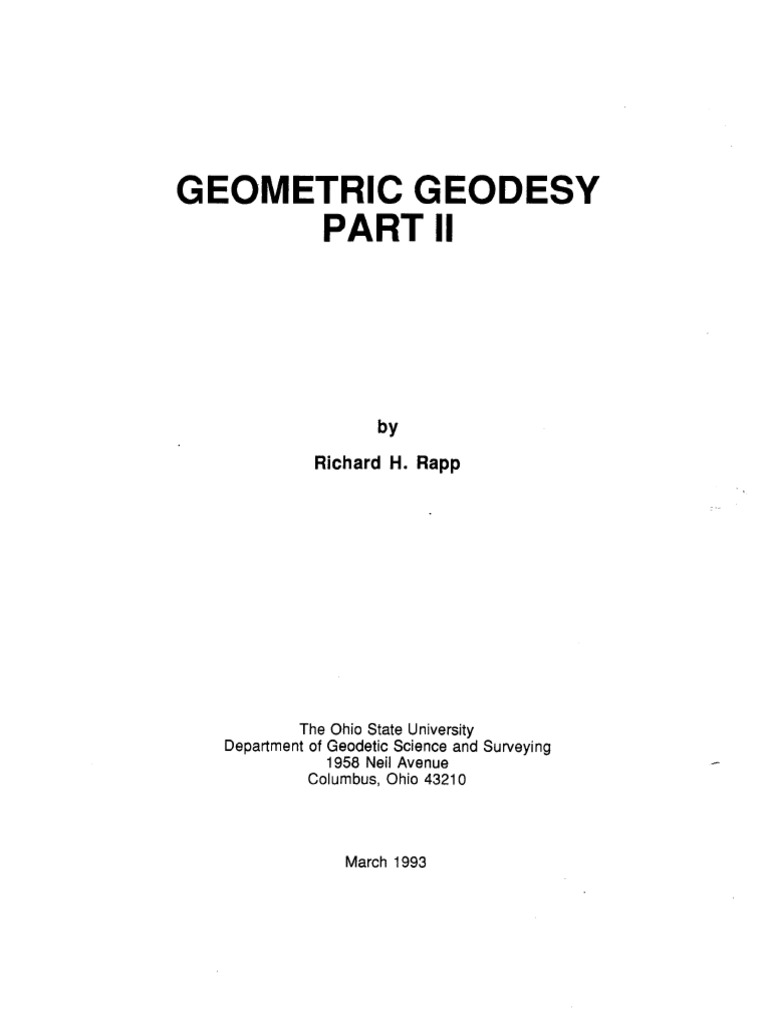 Geometric Geodesy Part II PDF | PDF | Geodesy | Latitude