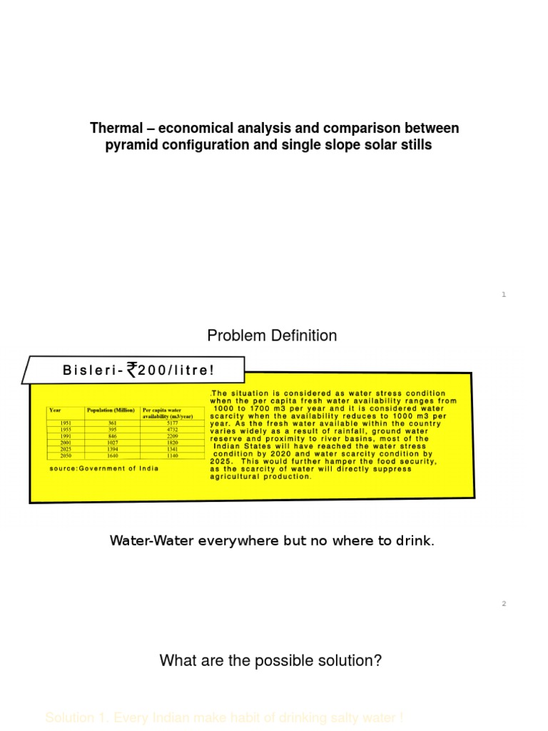Solar Still Pyramid | PDF | Heat Transfer | Solar Energy