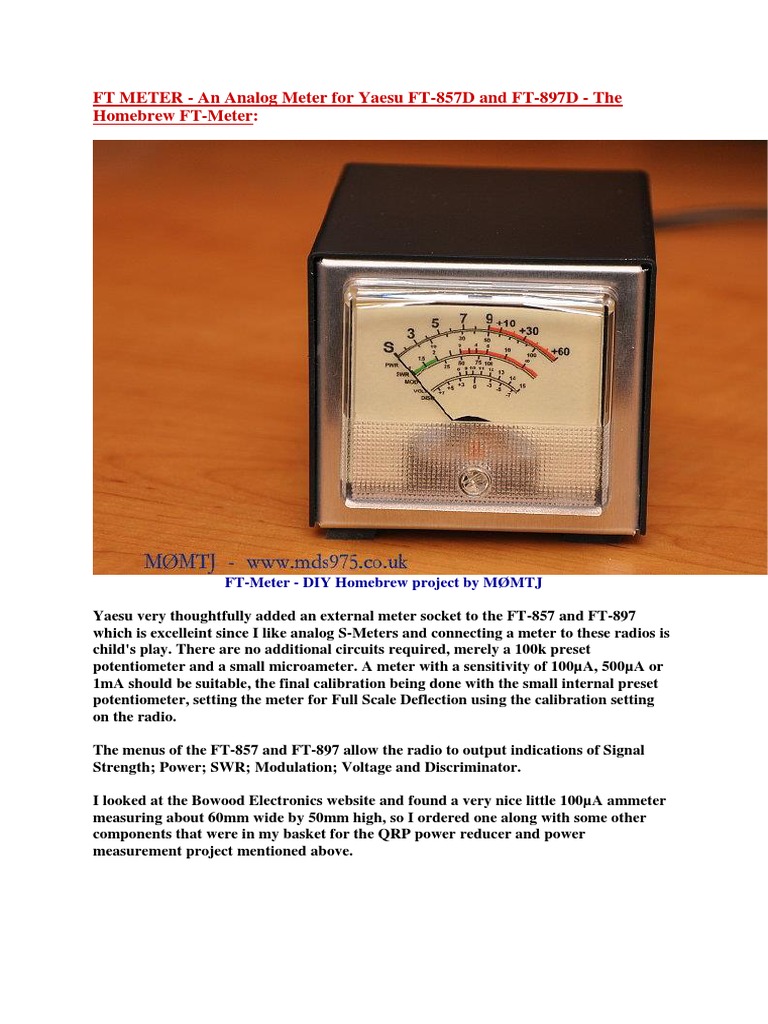 FT Meter | PDF | Electrical Engineering | Electronics