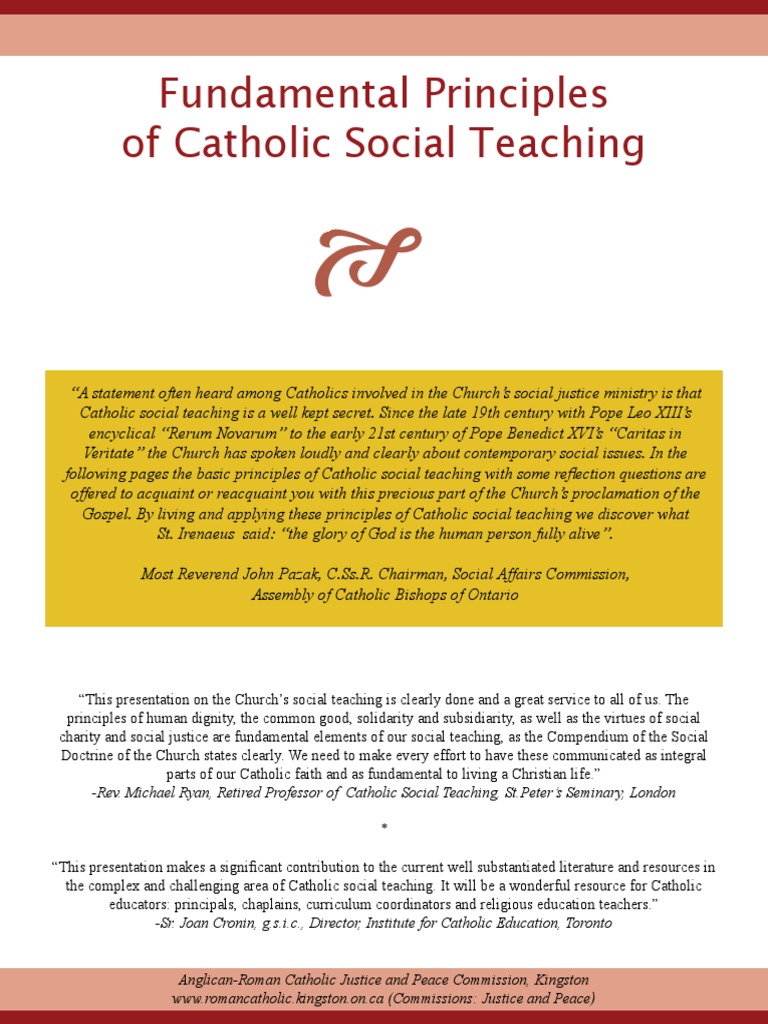 Catholic Social Teaching Principles | PDF | Catholic Social Teaching ...