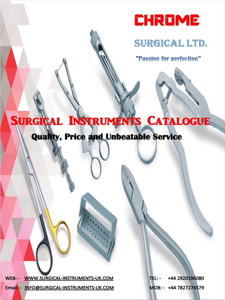 Surgical Instruments Catalogue Overview | PDF | Titanium | Stainless Steel