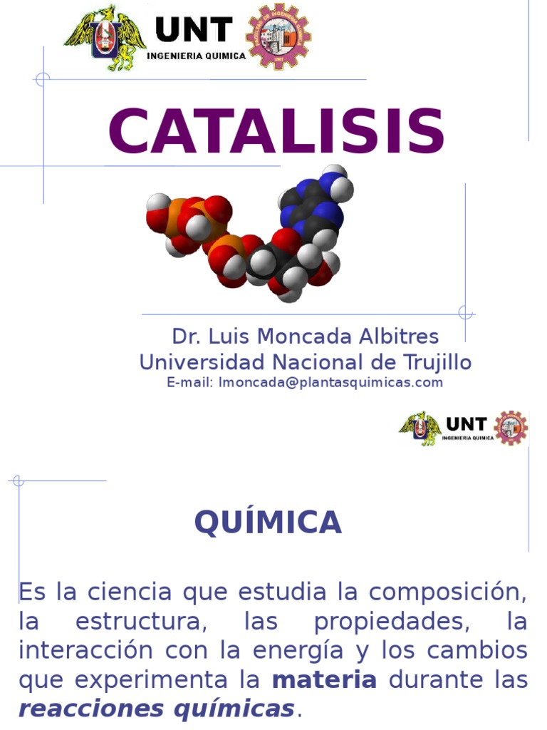Catalisis | PDF | Catálisis | Reacciones químicas