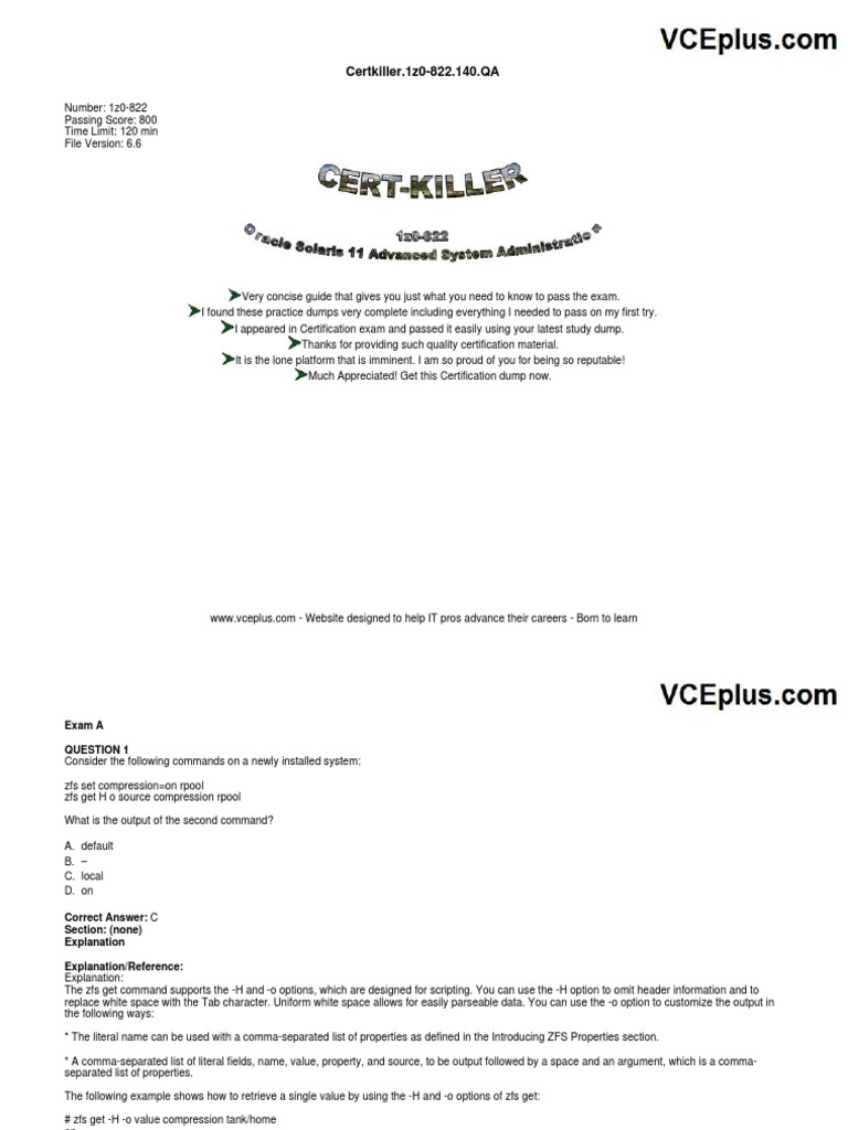 Solaris 11 Advanced System Administrator | PDF | File System | Command Line Interface