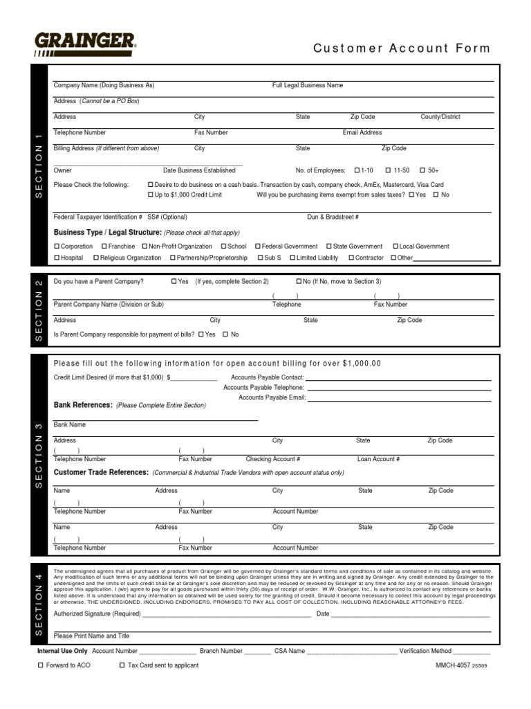 Grainger Application | PDF | Credit (Finance) | Accounts Payable