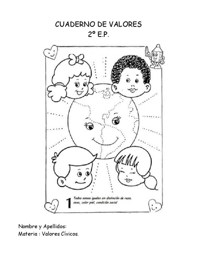 Fichas de Valores para 2º de Primaria | PDF