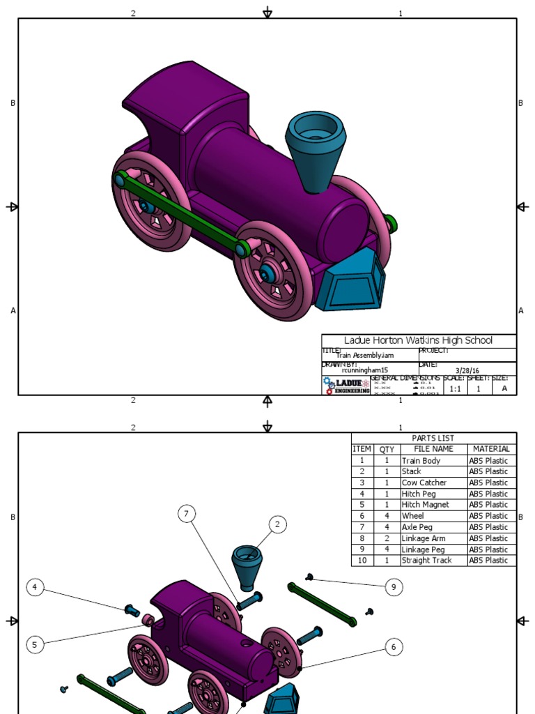 Train Technical Drawings | PDF