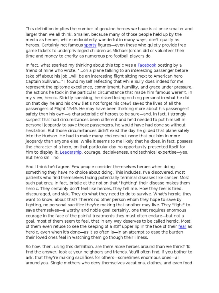 What Makes Heroes | PDF | Courage | Hero