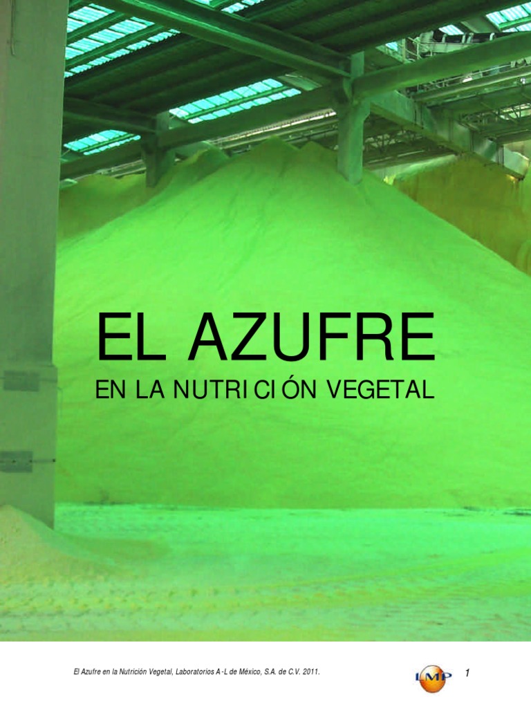 El Azufre en La Nutrición Vegetal | PDF | Azufre | Fertilizante